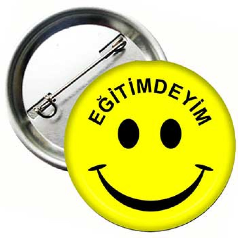 Eğitimdeyim Rozeti, Gülen Yüz Rozetler, Eğitimdeyim İğneli Rozeti ...